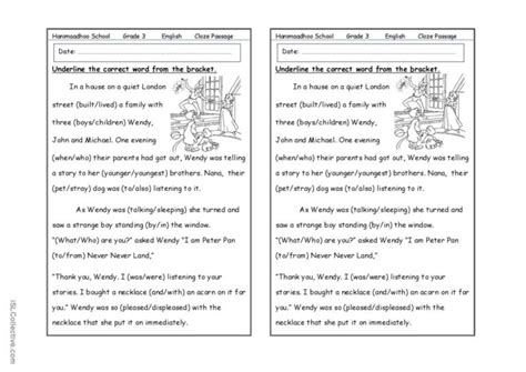 Cloze Passage English Esl Worksheets Pdf And Doc
