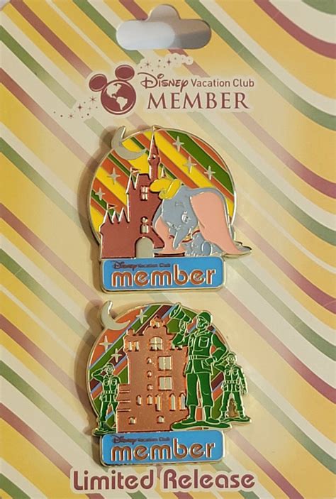 Disney Vacation Club DVC Moonlight Magic Pin Pack Dumbo And The Green Army Men PIN