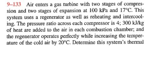 Solved Efficiency Assume Isentropic Operations For All