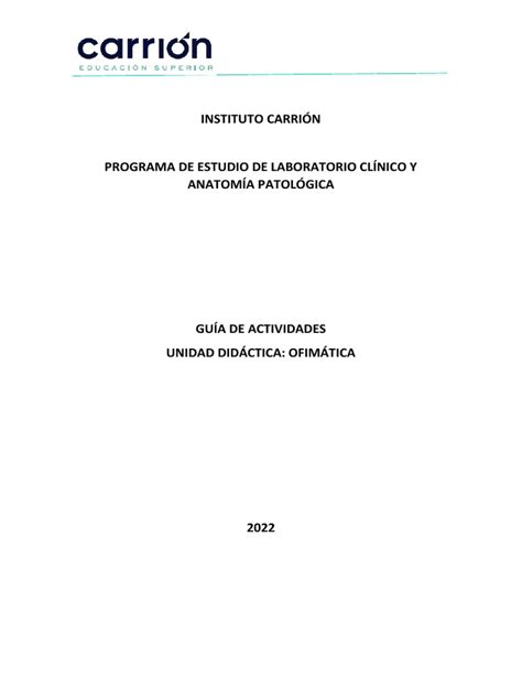 Ga Lcpa Ii Ofimatica Pdf Evaluación Microsoft Excel