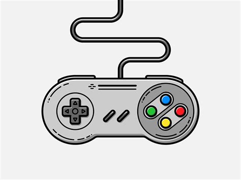 Nes Controller Vector At Collection Of Nes Controller