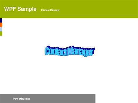Ppt Wpf For Powerbuilder Developers Powerpoint Presentation Free Download Id 521766