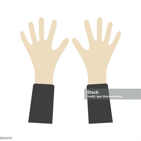 Vector Image Of Human Hands On A White Background Stock Illustration
