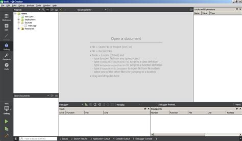 user interface qt creator doesn t autohide show the debug panes
