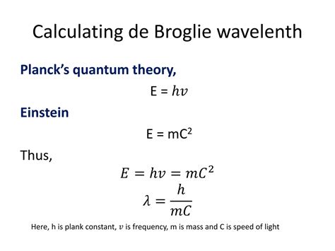 De Broglie Wavelength Pptx