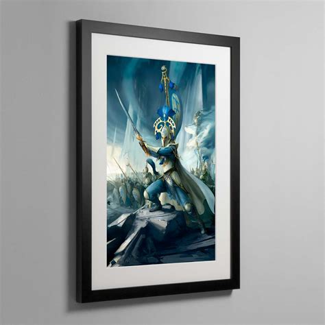 Lumineth Realm Lords Cover Art Print Age Of Sigmar Collectible Warhammer Art