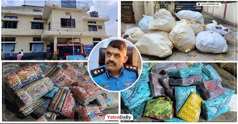 पर्सा प्रहरीद्वारा १ महिनामा ५ करोड ८७ लाख बढीको अवैध सामग्री भन्सार