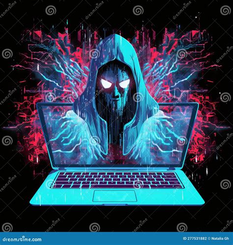 A Computer Monitor With The Word Code On It With A Picture Of A Monster Concept Hacker Or Cyber