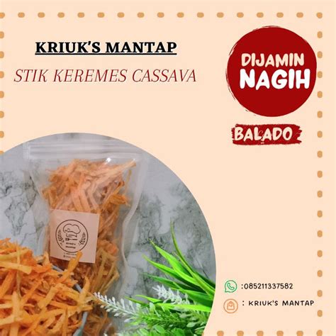 Jual Stik Kremes Cassavasingkong Balado 60gr Shopee Indonesia