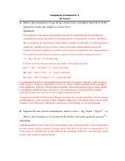 Assignment Econometrics I Docx Assignment Econometrics 1 30 Points 1 What Is The