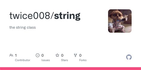 Github Twice String The String Class