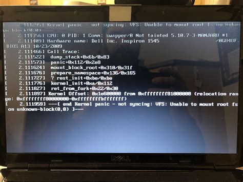 Manjaro Kernel Error After Parrot Install Thoughts R ManjaroLinux
