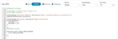 Cisco Nexus Dashboard Fabric Controller Templates Cisco