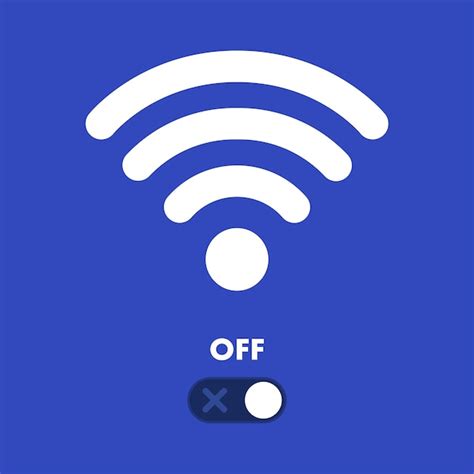 Free Vector Wifi Off Sign Background