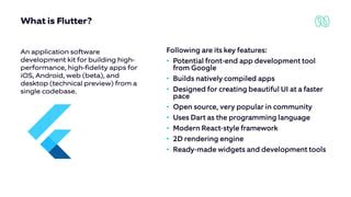 Flutter An Open Source UI Software Development Kit PPT