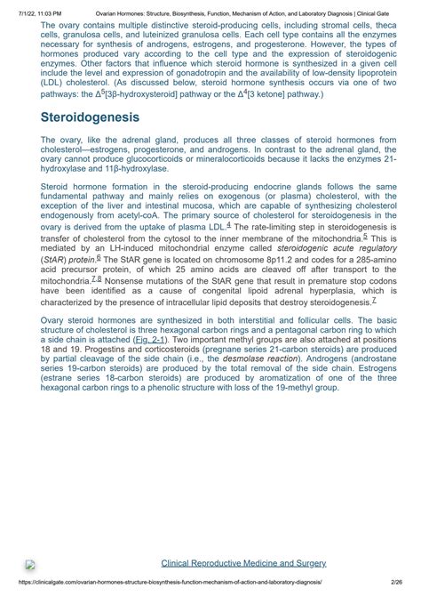 SOLUTION Ovarian Hormones Structure Biosynthesis Function Mechanism Of Action And Laboratory