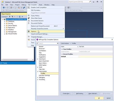 Customize T Sql Code Analyzer