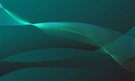 Green Lines Wave Curves Smooth Gradient Abstract Background Stock Illustration Download Image