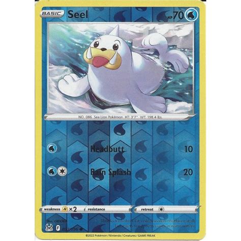 Pokemon Trading Card Game 033196 Seel Reverse Holo Swsh 11 Lost