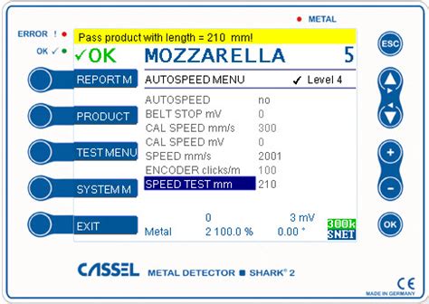 AUTOSPEED MENU Cassel Support Documents