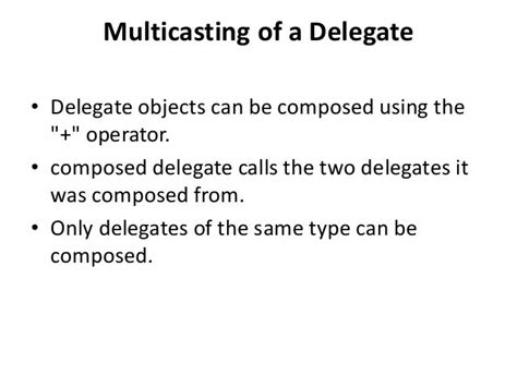 Delegates In C