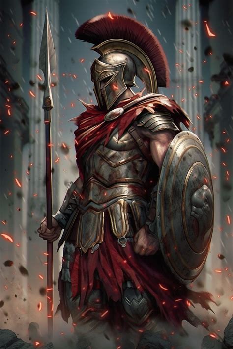 Spartan Art The Legendary Warriors Of Ancient Greece In 2024 Warrior Concept Art Greek