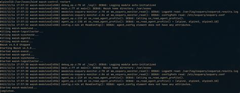 alpine linux agent error while starting daemons · issue 15708 · wazuh