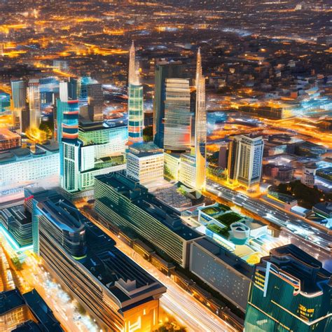 A Digital Glitch Effect Overlaying A Cityscape Representing The