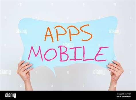 Conceptual Hand Writing Showing Apps Mobile Concept Meaning Computer