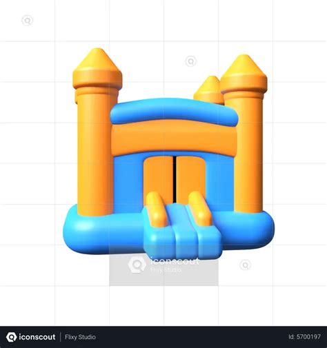 Bouncy Castle 3d Icon Download In Png Obj Or Blend Format