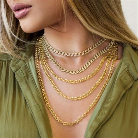 Orosolido14k Joyería De Oro Cadenas De Oro Esclavas De Oro