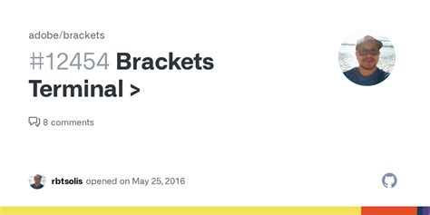 Brackets Terminal Issue Adobe Brackets GitHub