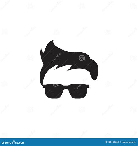Geek Glasses Graphic Design Template Vector Isolated Stock Vector Illustration Of Nerd People