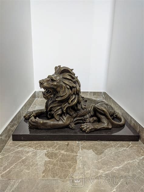 Статуя Лев царь зверей Antoine Louis Barye Огромный Бронза Франция Новая на сайте