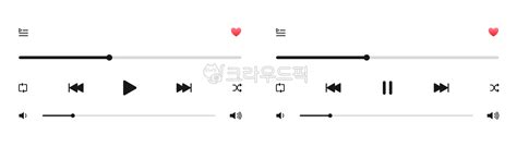 음악 재생바 플레이어 재생 플레이리스트 사진이미지일러스트캘리그라피 일이구작가