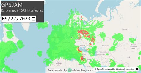 Gpsjam Gps Gnss Interference Map