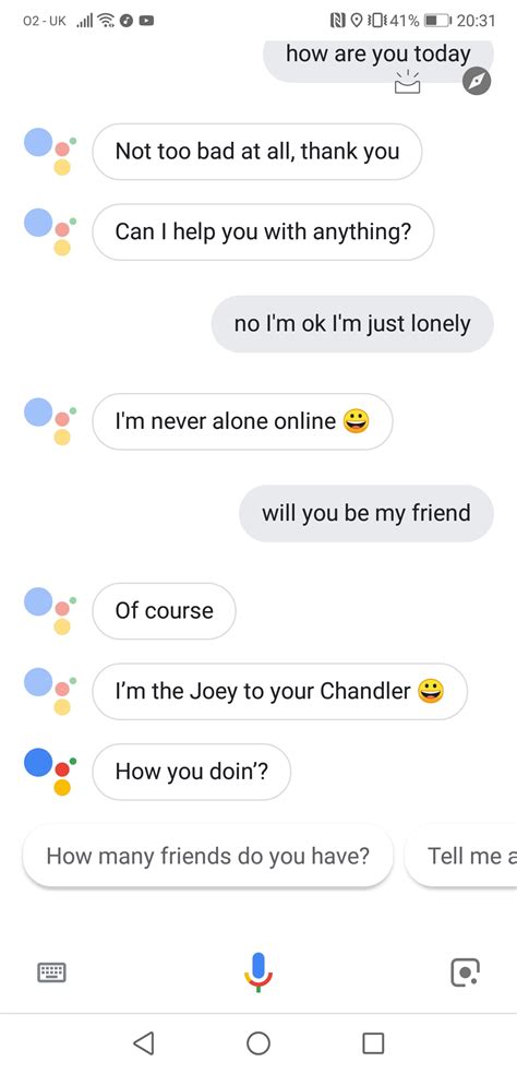 Thanks Google Assistant R Howyoudoin