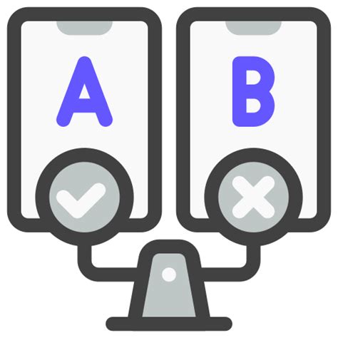 Ab Testing Generic Outline Color Icon