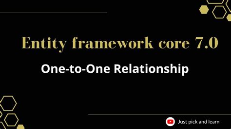 Part 10 One To One Relationship In Entity Framework Core Entity