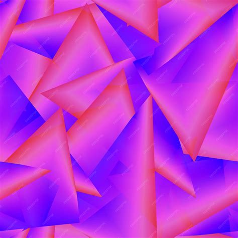Premium Vector Dynamic Abstract Seamless Pattern Of Intersecting Pink And Purple Geometric