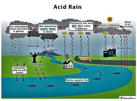 Ecofriendlysolutions On Linkedin Acidic Rain Is Formed When Rainwater