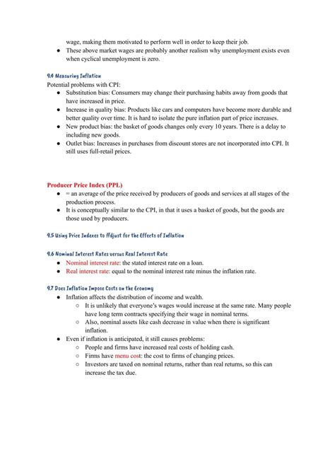Introductory Macroeconomics Revision Notes Econ1220 Introductory Macroeconomics Hku