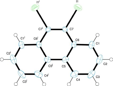 The Molecular Structure Of The Title Compound Showing The Atomic