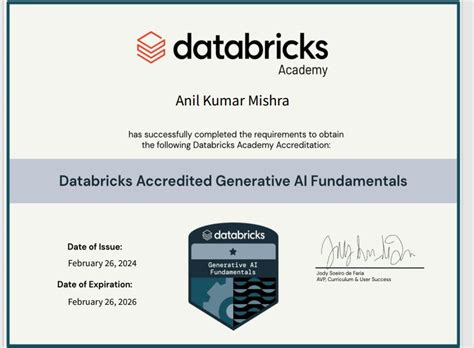 Anil Kumar Mishra On Linkedin Im Happy To Share That Ive Obtained A New Certification Academy…