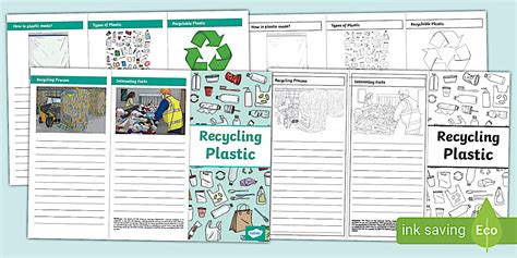 Recycling Plastic Leaflet Template Teacher Made Twinkl