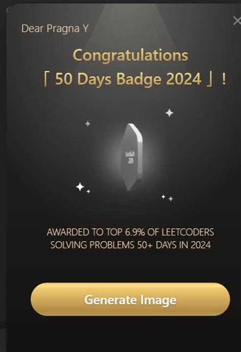 Pragna Yanduri On Linkedin 🎉 50 Days Of Dedication And Problem Solving On Leetcode 🎉 I Am