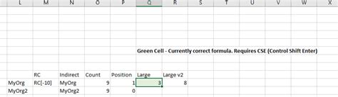 Calculating 95 Percentile Without Controlshiftenter Cse Array