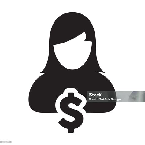 달러 기호 기호 아이콘 벡터 통화 글리프 그림에 여성 사람 검은색에 대한 스톡 벡터 아트 및 기타 이미지 검은색 그래픽 사용자 인터페이스 금융 Istock