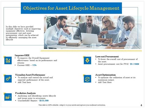 Asset Lifecycle Management Plan Powerpoint Presentation Slides Presentation Graphics