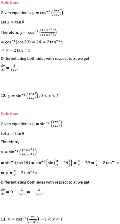Hbse 12th Class Maths Solutions Chapter 5 Continuity And Differentiability Ex 53 Haryana